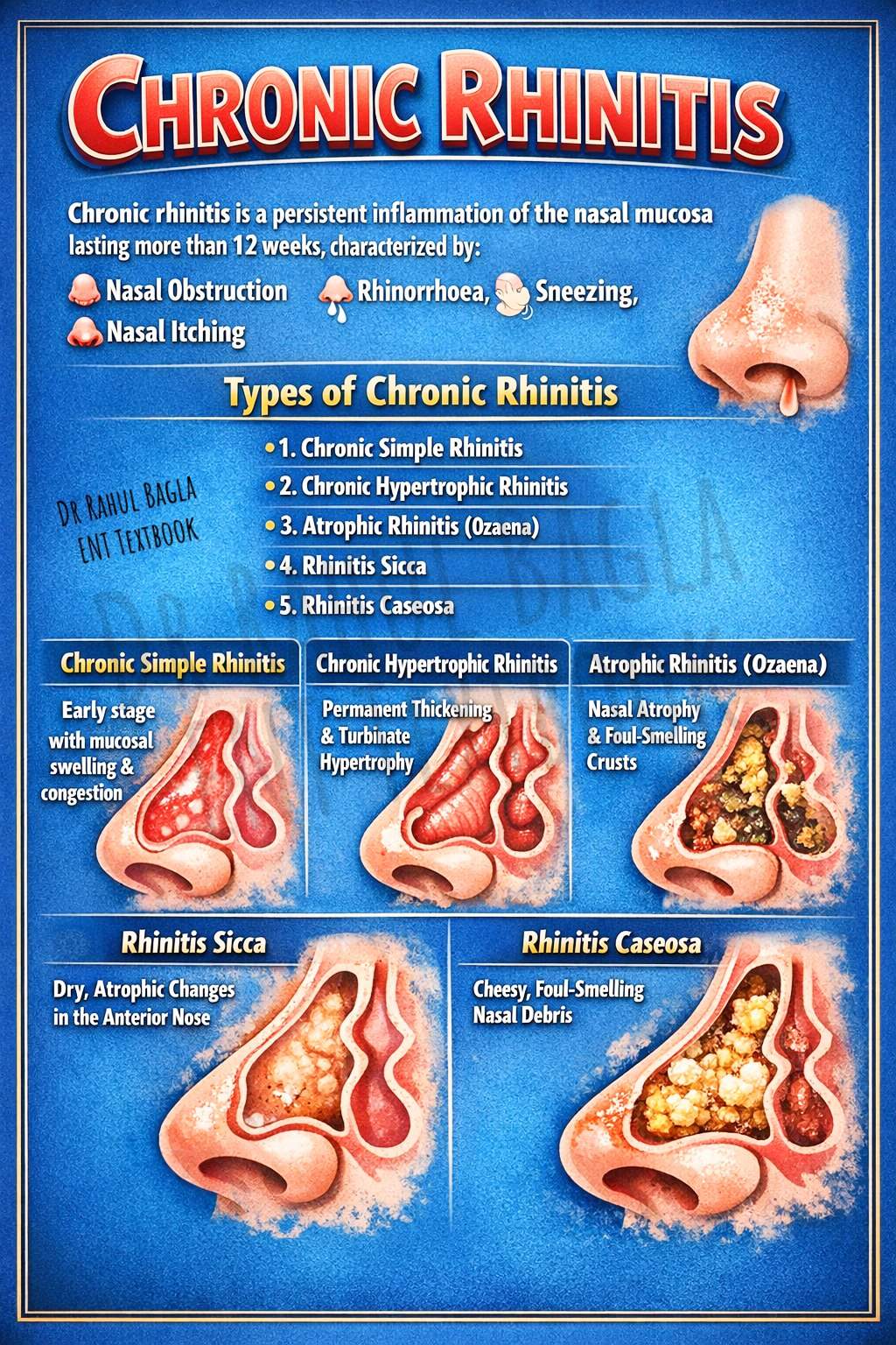 Chronic Rhinitis - Symptoms, Causes, Treatment Guide For MBBS